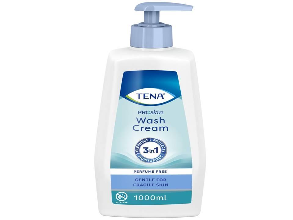 Tena 3-in-1 Formula Wash Cream Proskin Rinse Free To Care For The ...