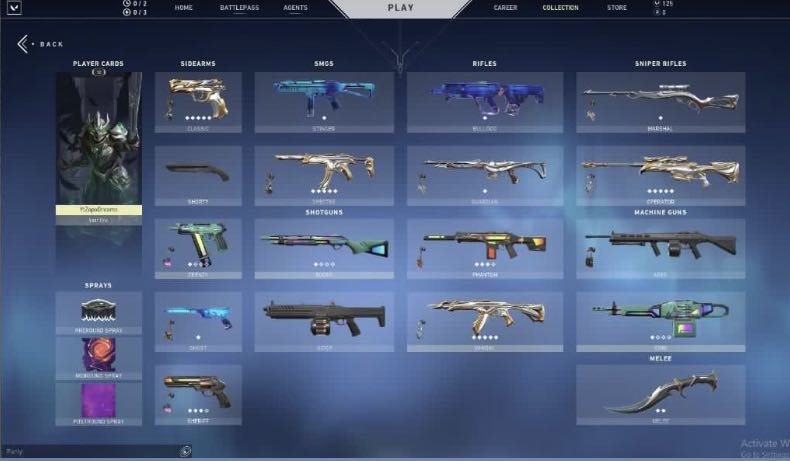 Valorant account with skins, Video Gaming, Video Games, Others on Carousell