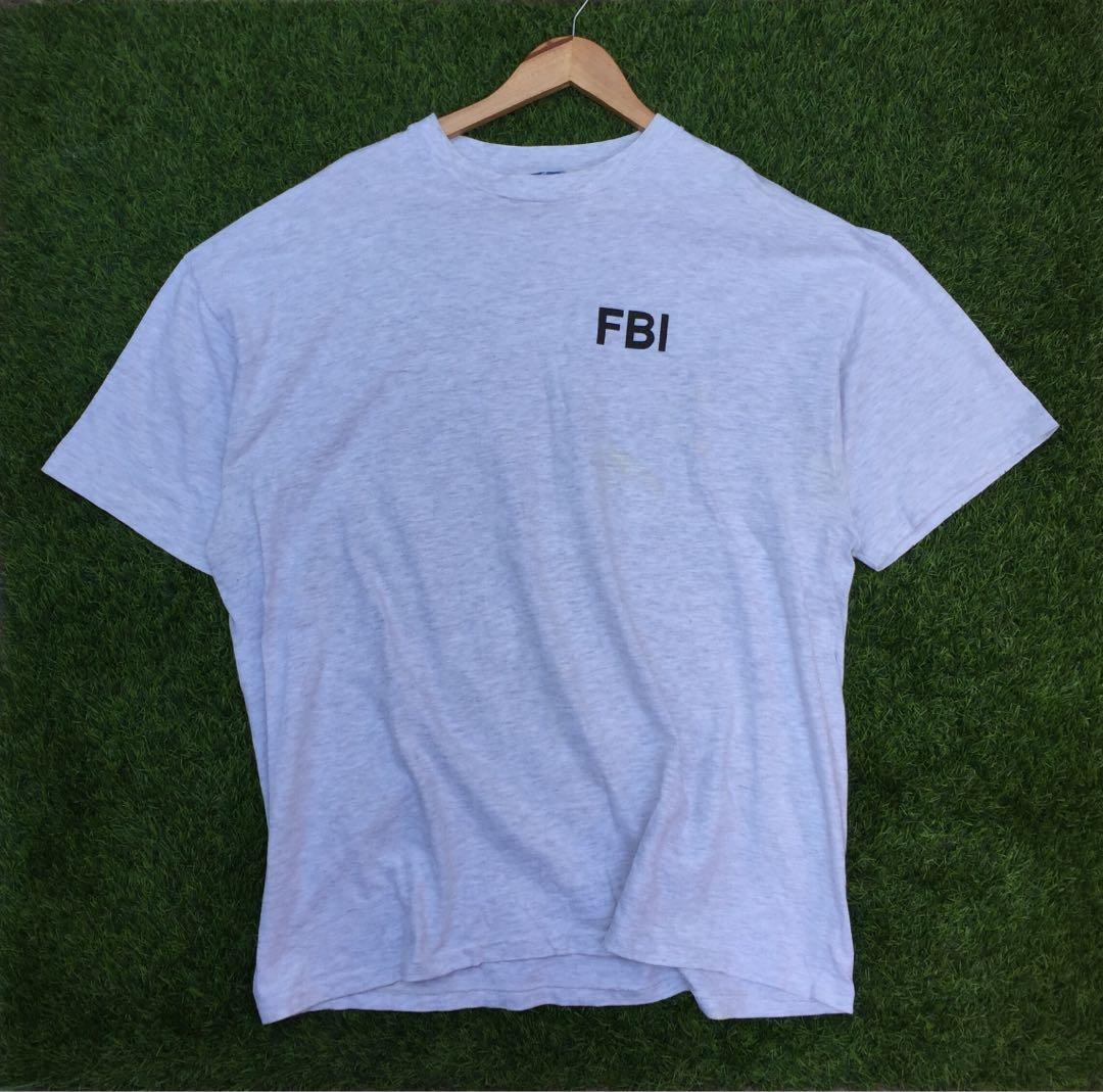 Vintage 80s FBI Tee, Men's Fashion, Tops & Sets, Tshirts & Polo Shirts ...