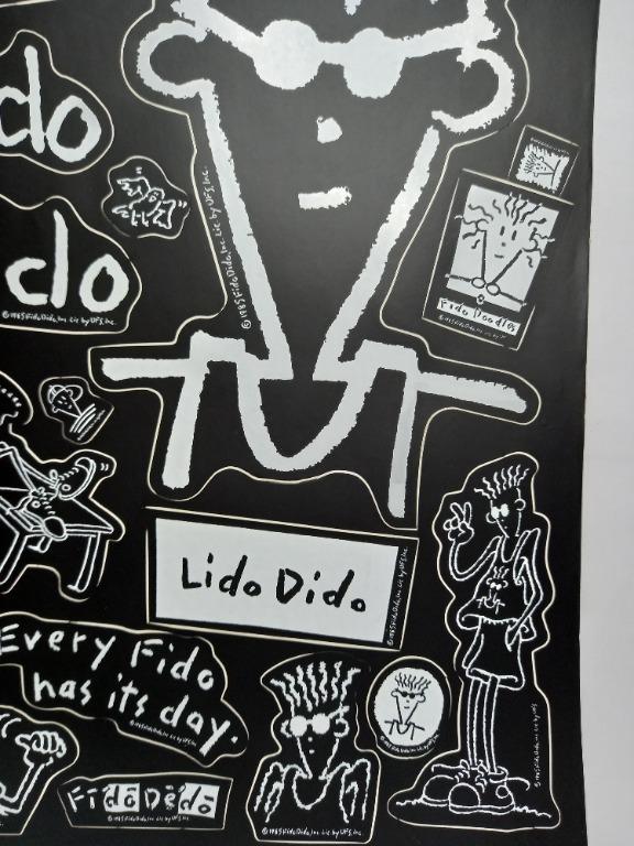 Vintage Fido Dido Large Multi-Usage Sticker - In original plastic ...
