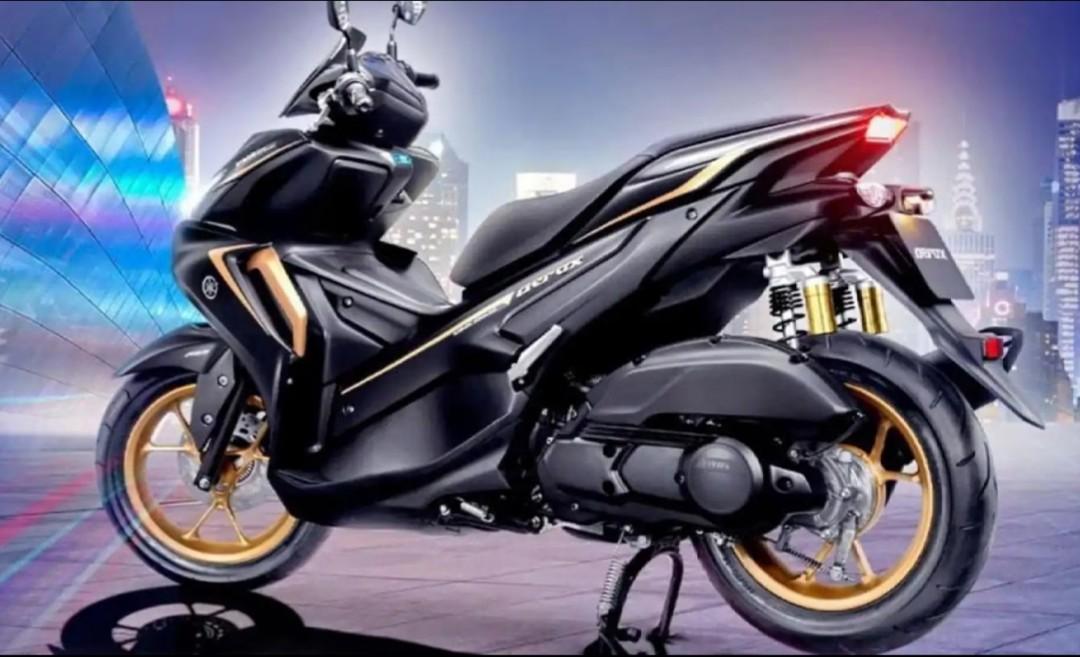 2021 Aerox wheels/tires/rear shock, Motorcycles, Motorcycle Accessories ...