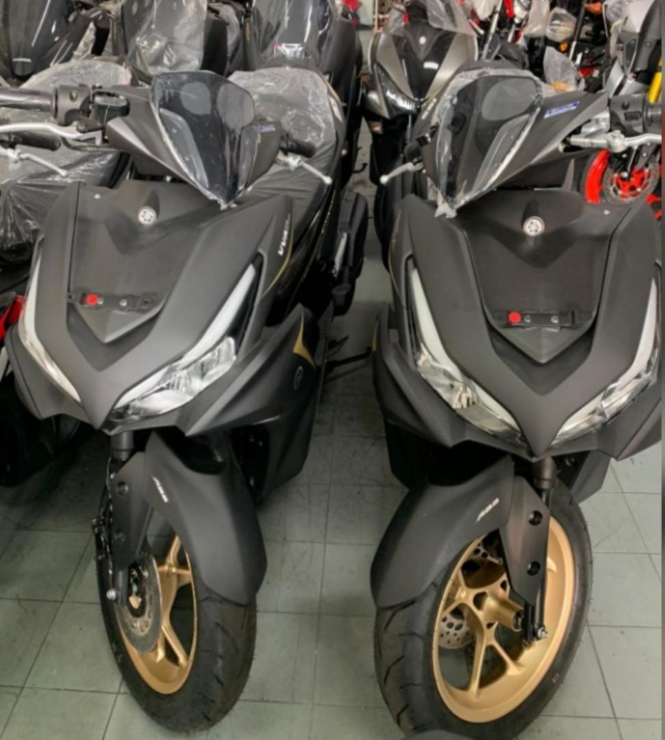 2021 Aerox wheels/tires/rear shock, Motorcycles, Motorcycle Accessories ...