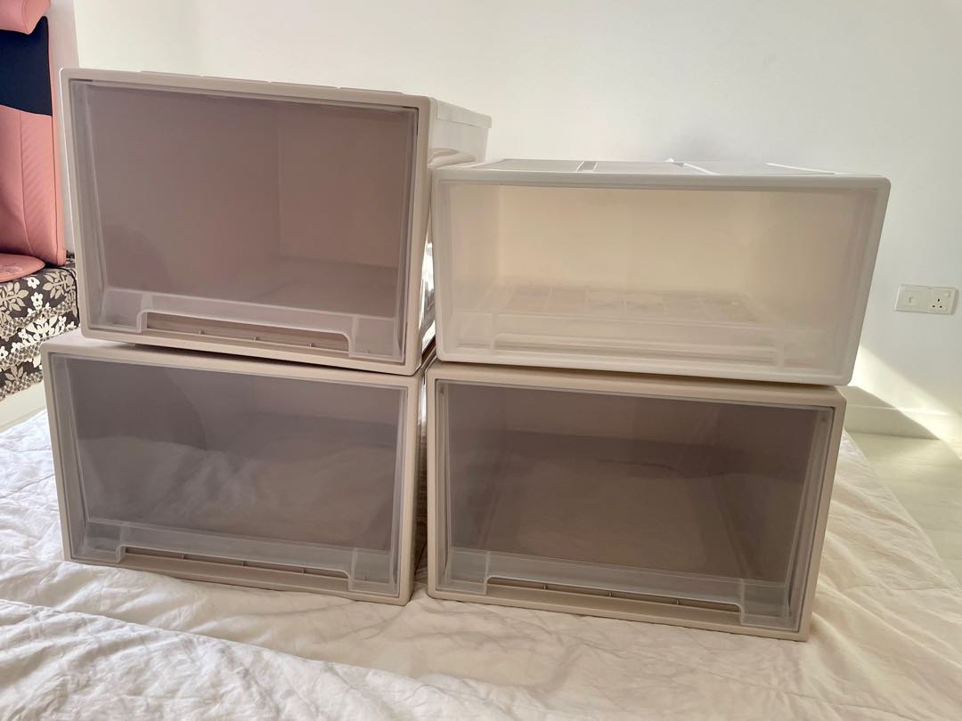 Large size storage boxes*3, Furniture & Home Living, Home Improvement ...