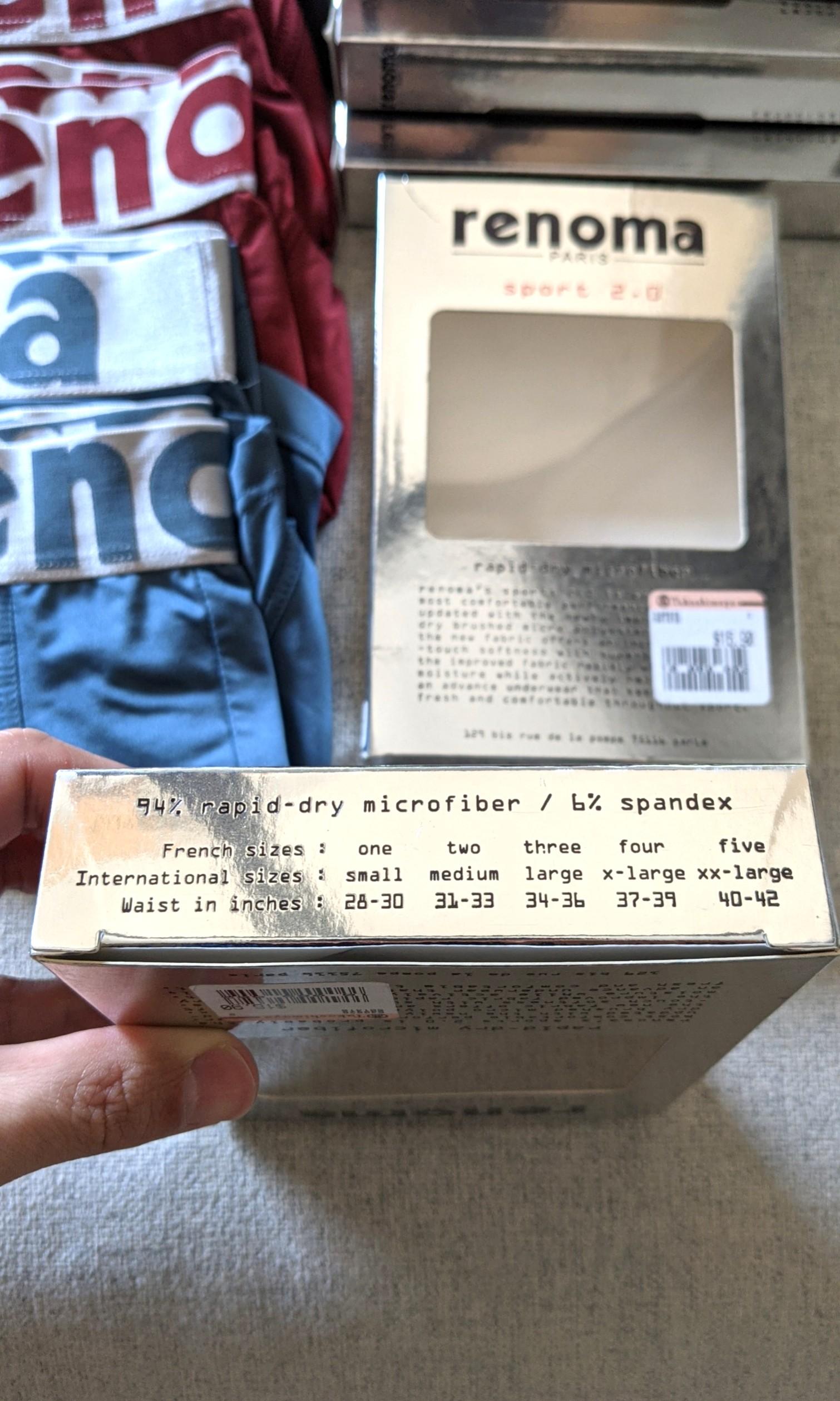 Set of 5 New Renoma Sport 2.0 Rapid Dry Microfiber Trunks, Men's ...