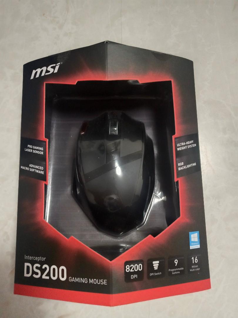 全新 MSI DS200 GAMING MOUSE 電競滑鼠, 電腦＆科技, 電腦周邊及配件, 電腦滑鼠及相關產品 - Carousell