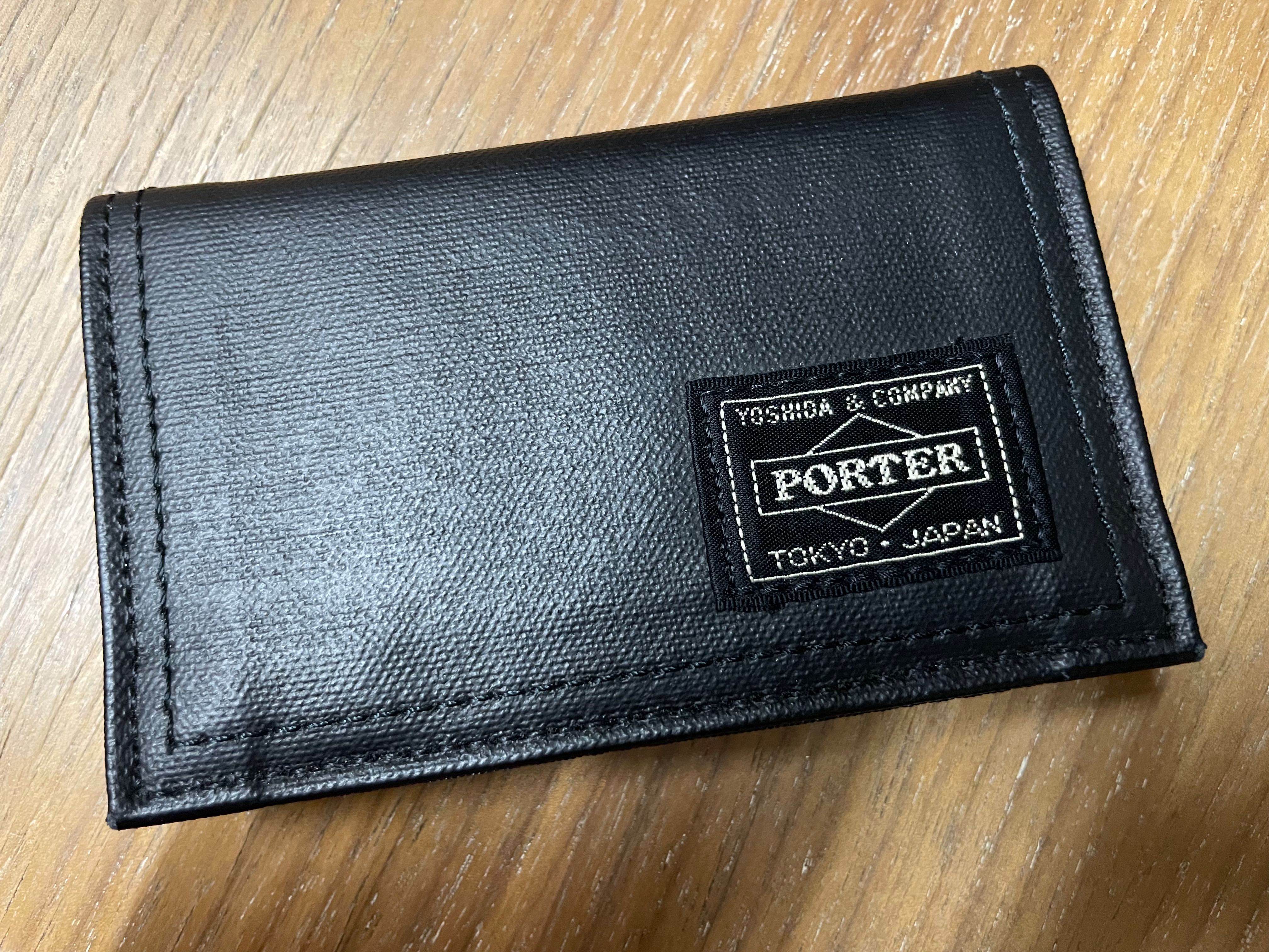 日本 Porter card holder 卡片套 純黑色, 男裝, 手錶及配件, 銀包、卡片套 - Carousell