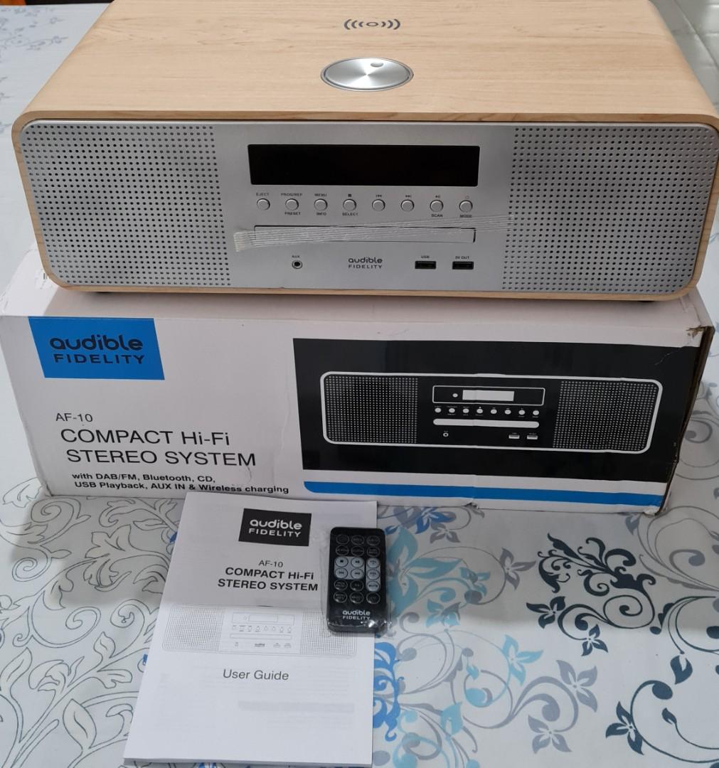Audible Fidelity Compact Hi-Fi Stereo System, Audio, Portable Music ...