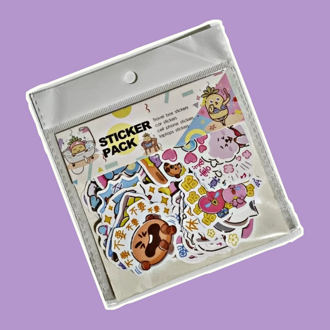 BTS BT21 Sticker Pack 40 pcs - Pack 4, Hobbies & Toys, Stationery ...