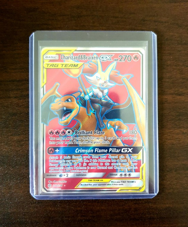 CHARIZARD & BRAIXEN GX FULL ART COSMIC ECLIPSE TAG TEAM POKEMON TCG CARDS MINT, Hobbies & Toys ...