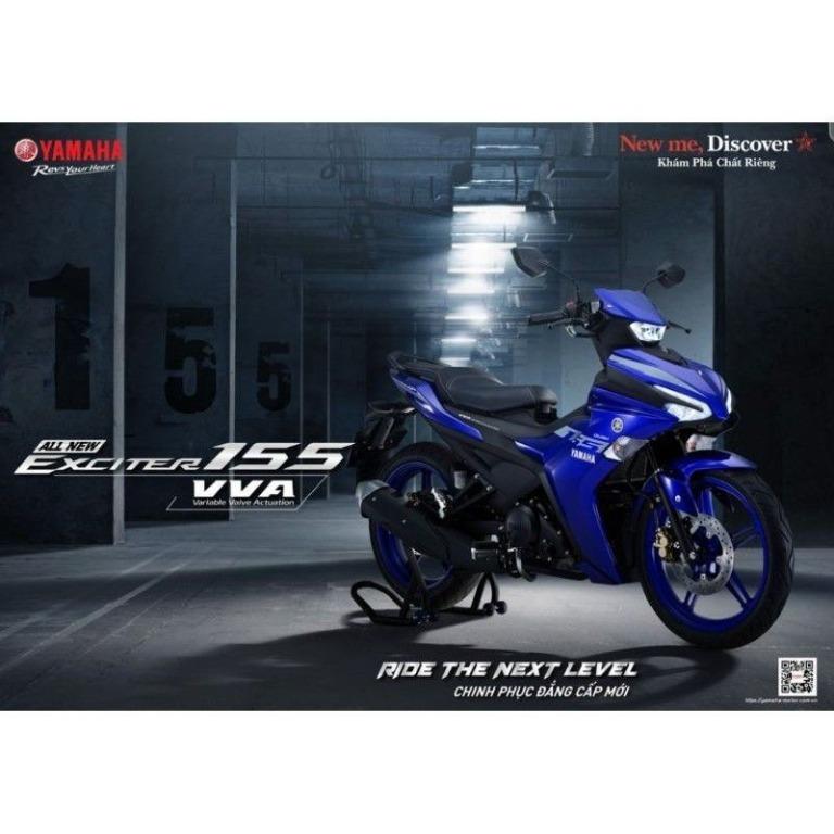 COVERSET EXCITER 155 Y16ZR Y16 GP BLUE / Black ORIGINAL VIETNAM ...