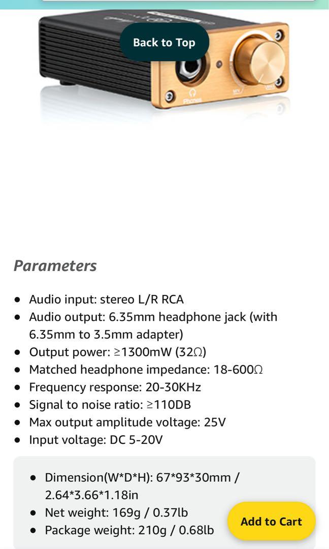 Douk audio U3 headphone amplifier, Audio, Portable Audio Accessories on ...