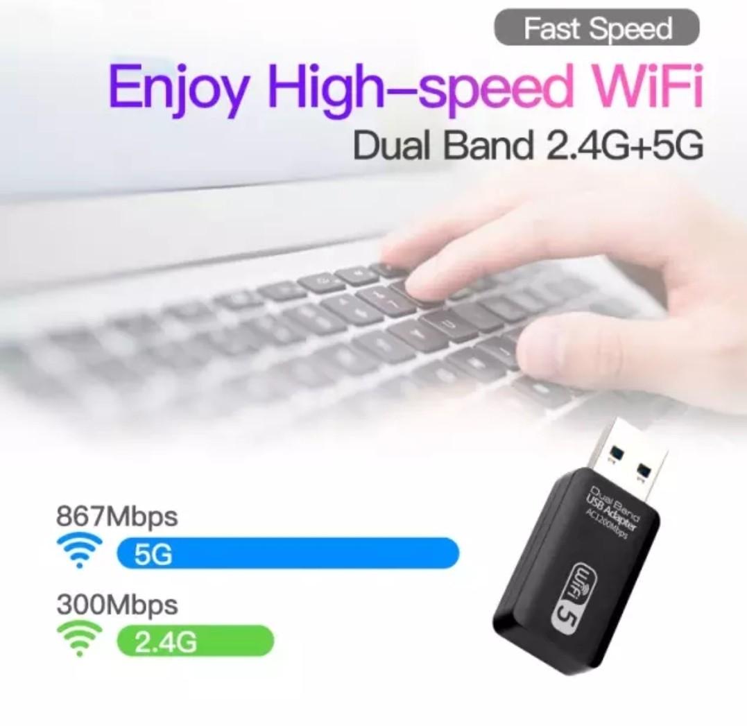 Dual Band WiFi Dongle USB 3.0 AC 1200Mbps, Computers & Tech, Parts ...