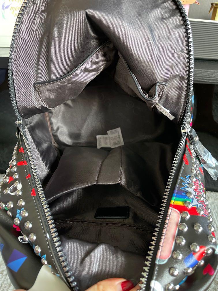 Eye Theme Black Backpack, Women's Fashion, Bags & Wallets, Backpacks on ...