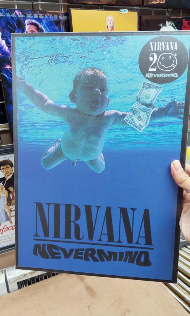 FRAME A3 KURT COBAIN/ NIRVANA, Furniture & Home Living, Home Decor ...