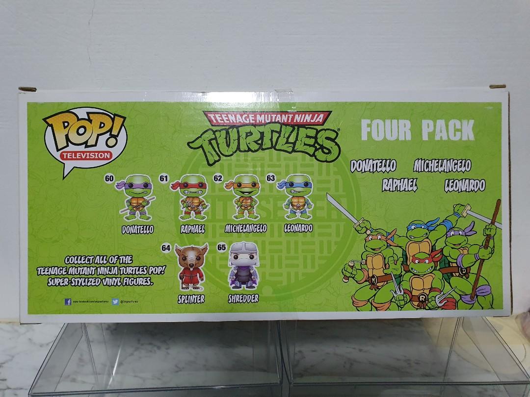 FUNKO POP! TEENAGE MUTANT NINJA TURTLES TMNT 4 PACK AMAZON EXCLUSIVE ...