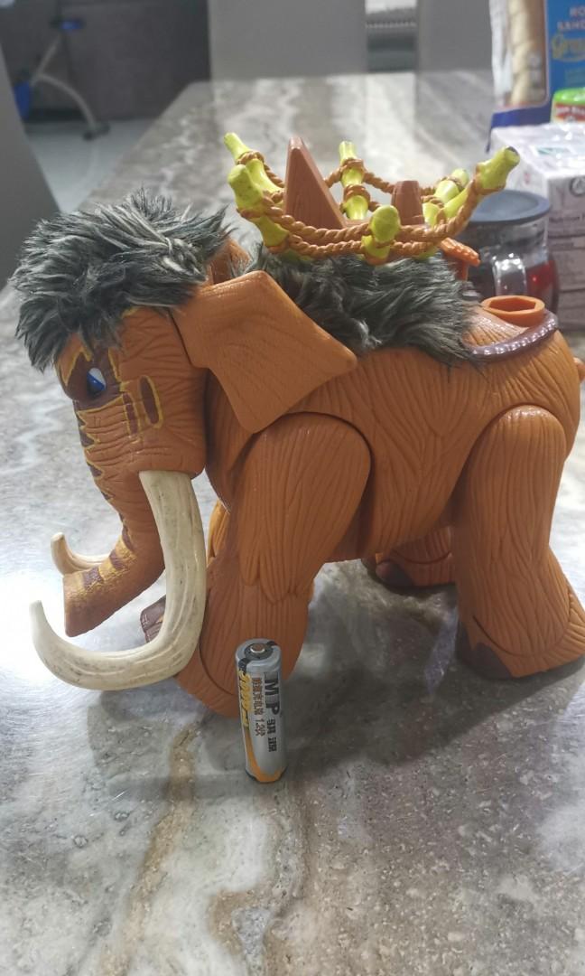 mattel fisher price 2005 Imaginext Woolly Mammoth Elephant Warrior ...