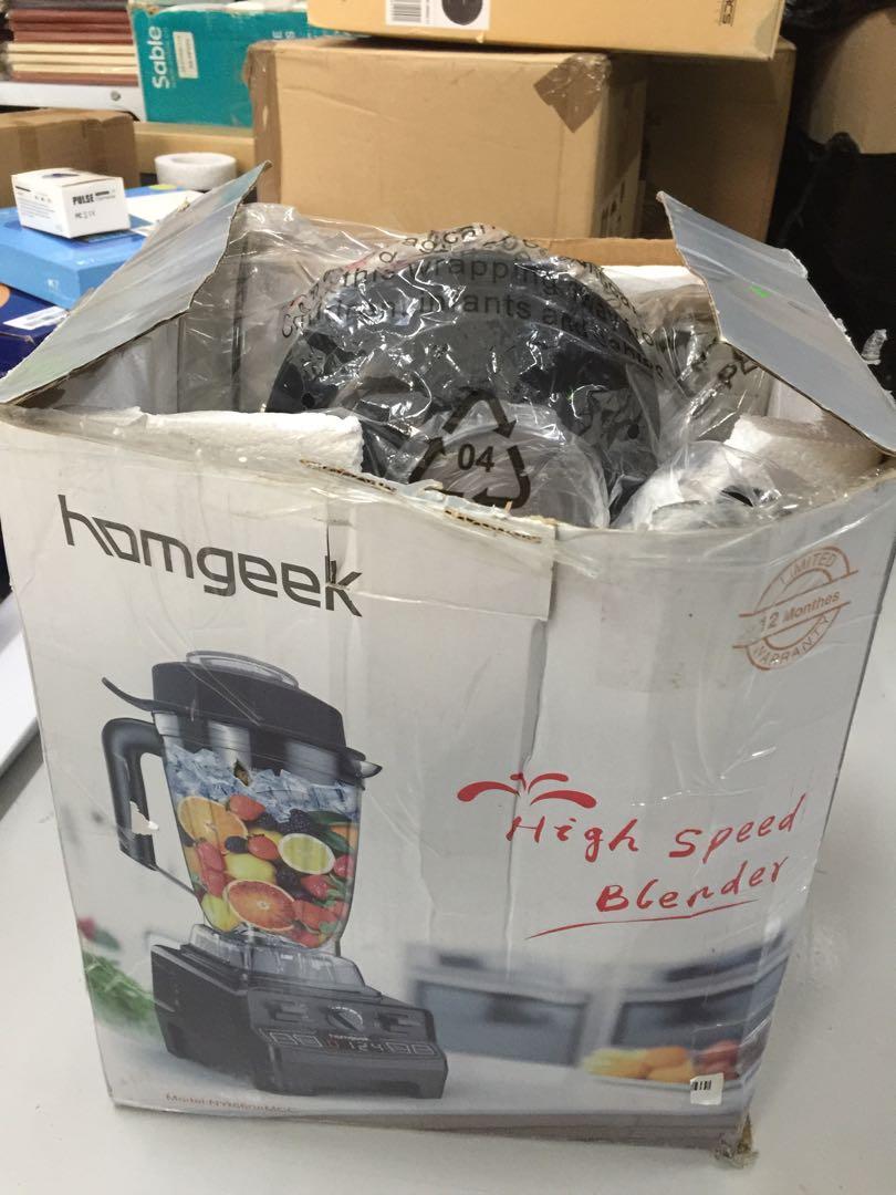 Homgeek high speed blender 8608mcc, TV & Home Appliances, Kitchen ...