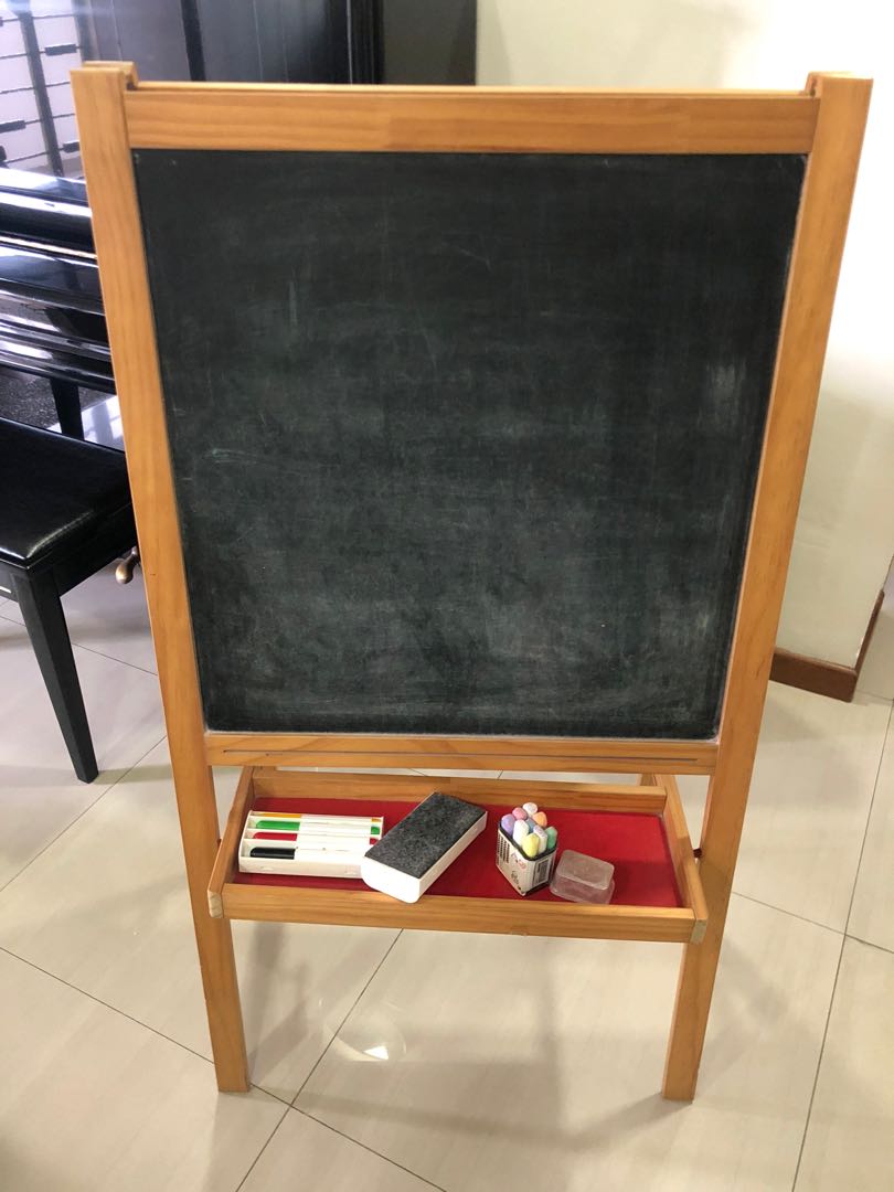 IKEA MALA Easel with chalk and markers, Furniture & Home Living ...