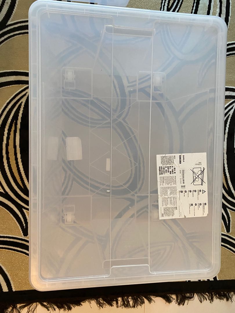 IKEA Samla Storage box- wheels, Everything Else on Carousell
