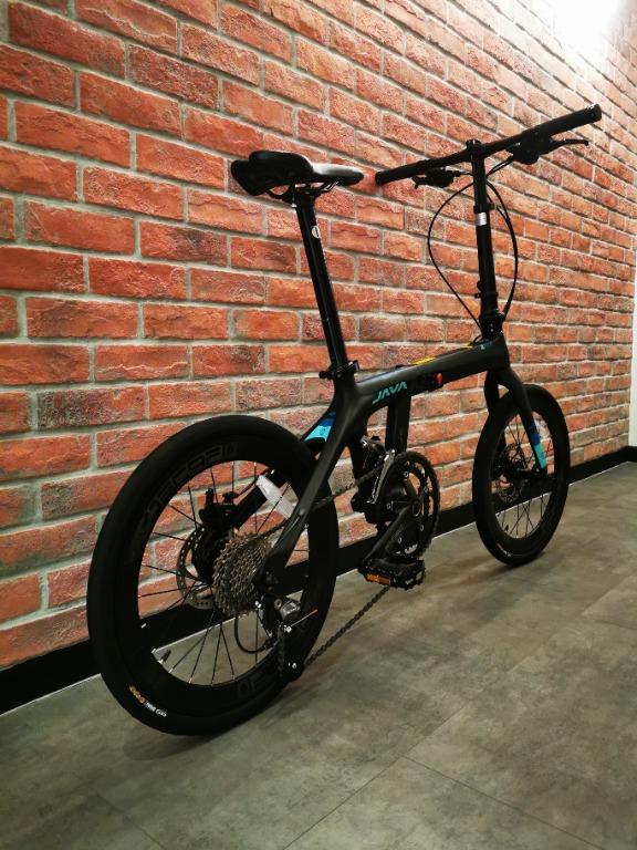 Java Aria Carbon Folding Bike 20" Ready stock, Sports Equipment ...