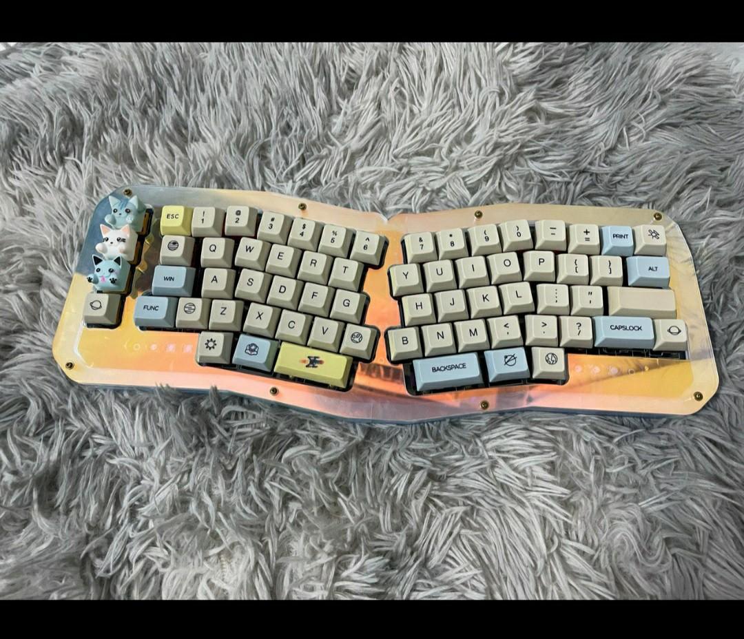 [Kit] Hotswap Alice Layout Keyboard kit w Holographic Acrylic Casing ...