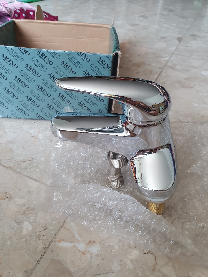 Long bath mixer, Furniture & Home Living, Bedding & Towels on Carousell