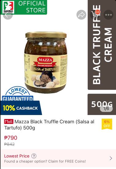 Mazza Black Truffle Cream 500g, Food & Drinks, Spice & Seasoning on ...