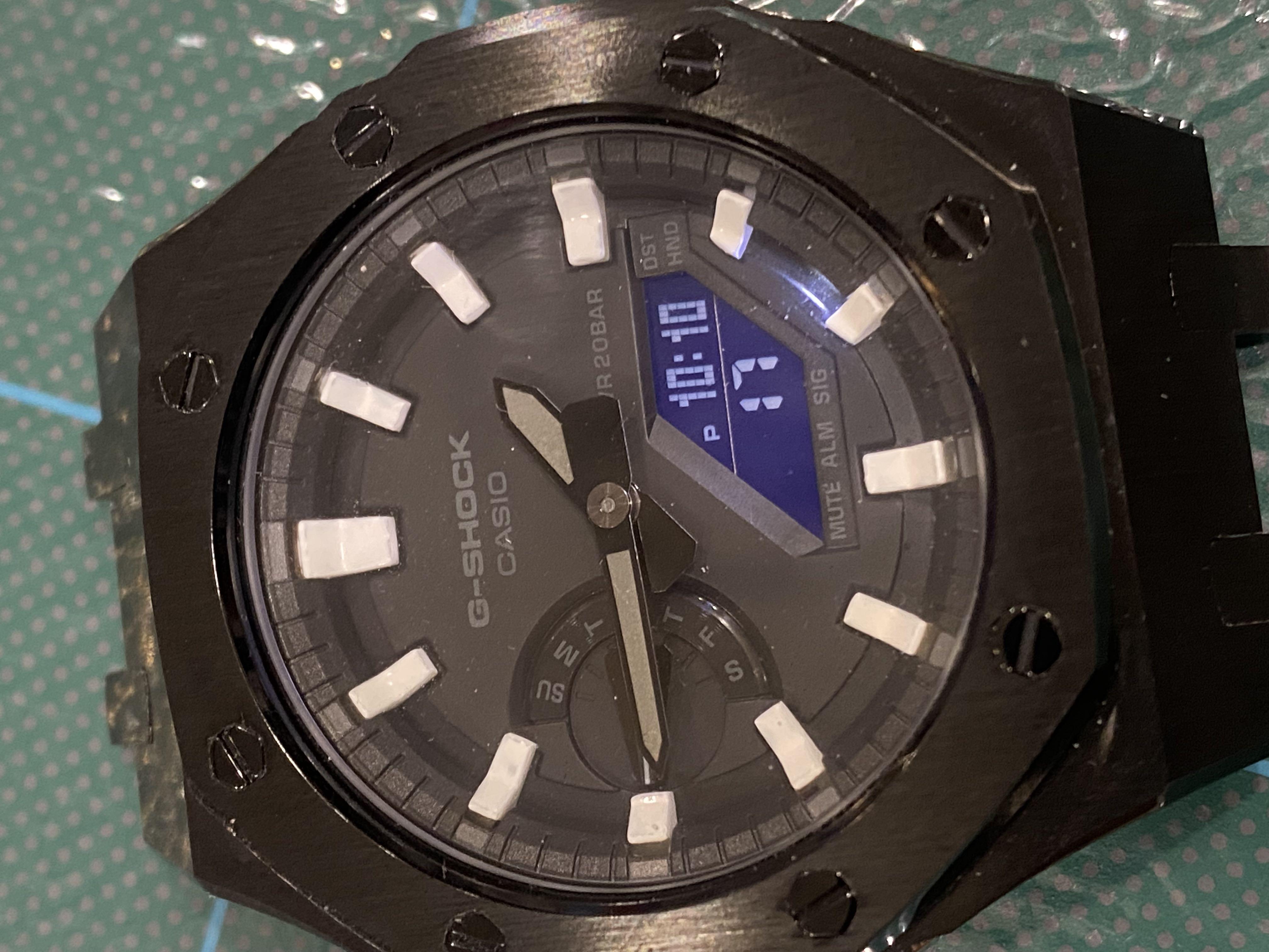 MJ BLACK OR WHITE SERIES GA2100 mod ga2110, Luxury, Watches on Carousell