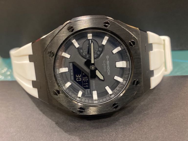 MJ BLACK OR WHITE SERIES GA2100 mod ga2110, Luxury, Watches on Carousell