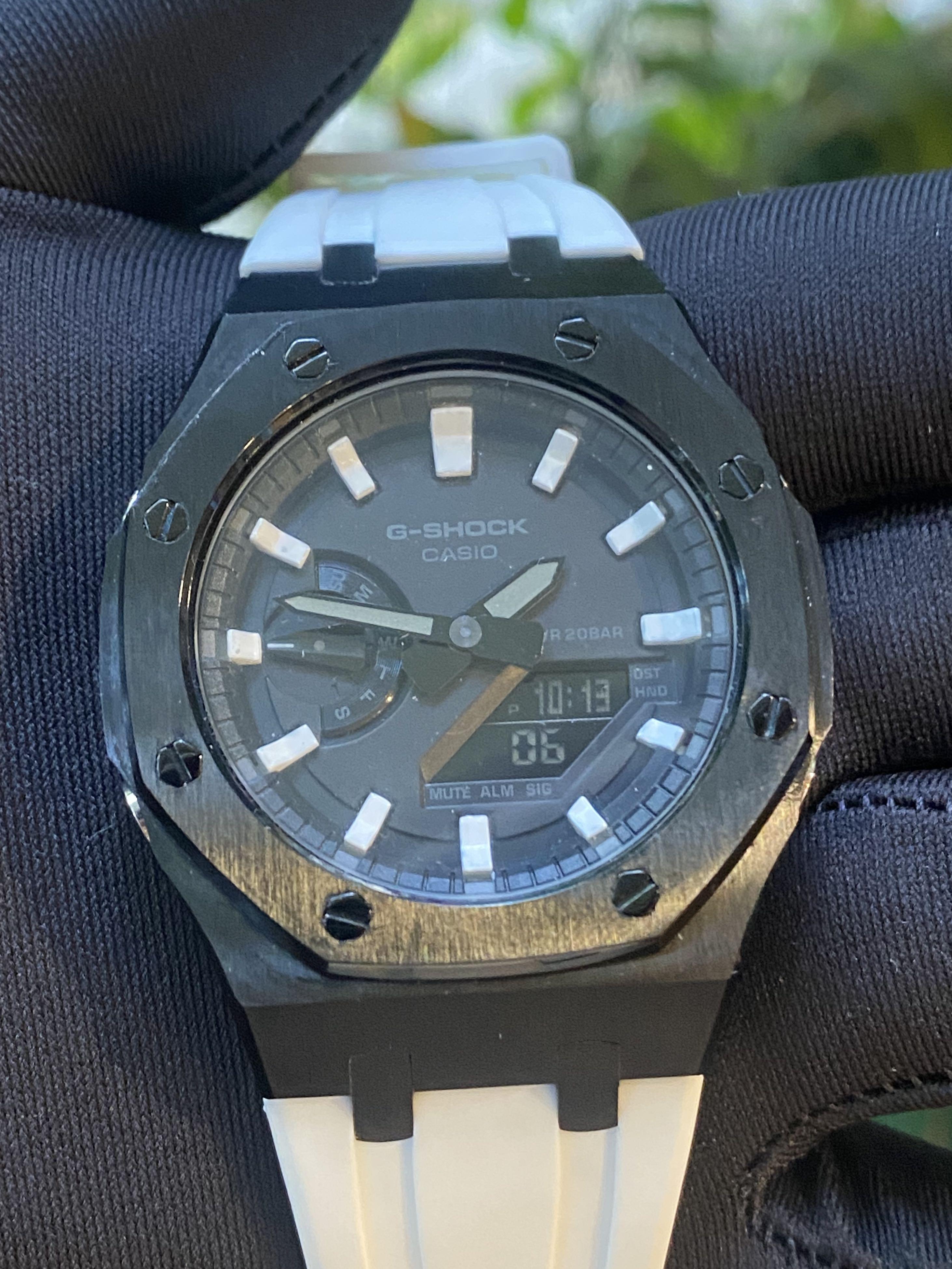 MJ BLACK OR WHITE SERIES GA2100 mod ga2110, Luxury, Watches on Carousell