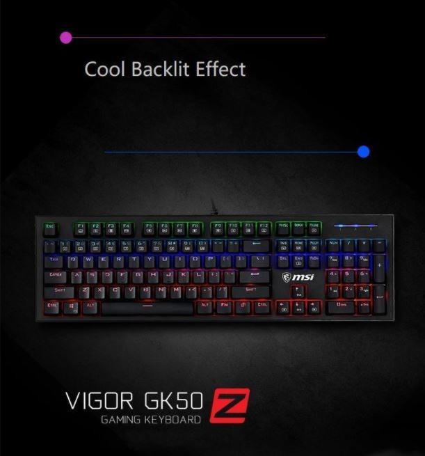 MSI VIGOR GK50Z Gaming Mechanical Keyboard Black RGB Light, Computers & Tech, Parts ...