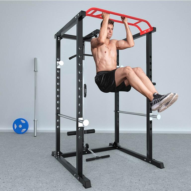 Multi Functional Power Rack Powerlifting for Squat Bench Deadlift Lat ...