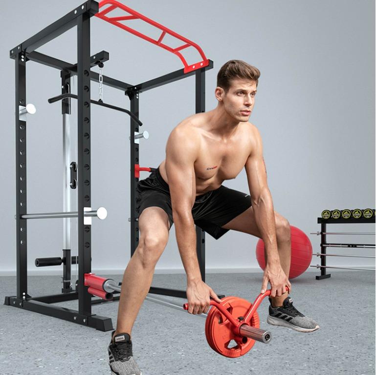 Multi Functional Power Rack Powerlifting for Squat Bench Deadlift Lat ...