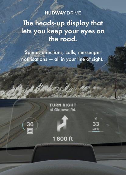 NEW! OEM Hudway Drive Head Up Display (HUD) with Reverse Camera and ...