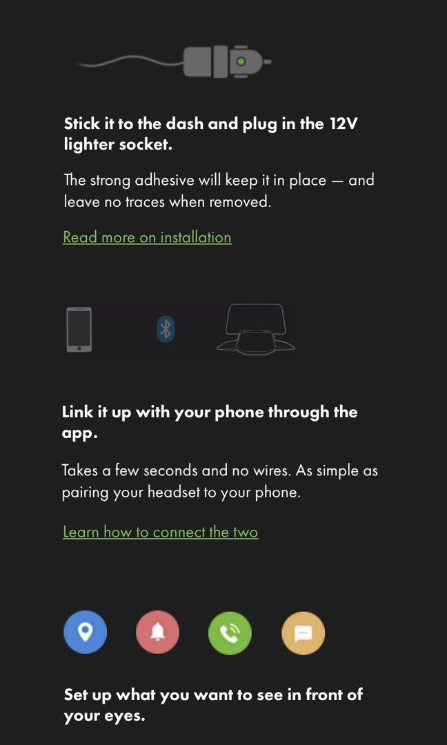 NEW! OEM Hudway Drive Head Up Display (HUD) with Reverse Camera and ...