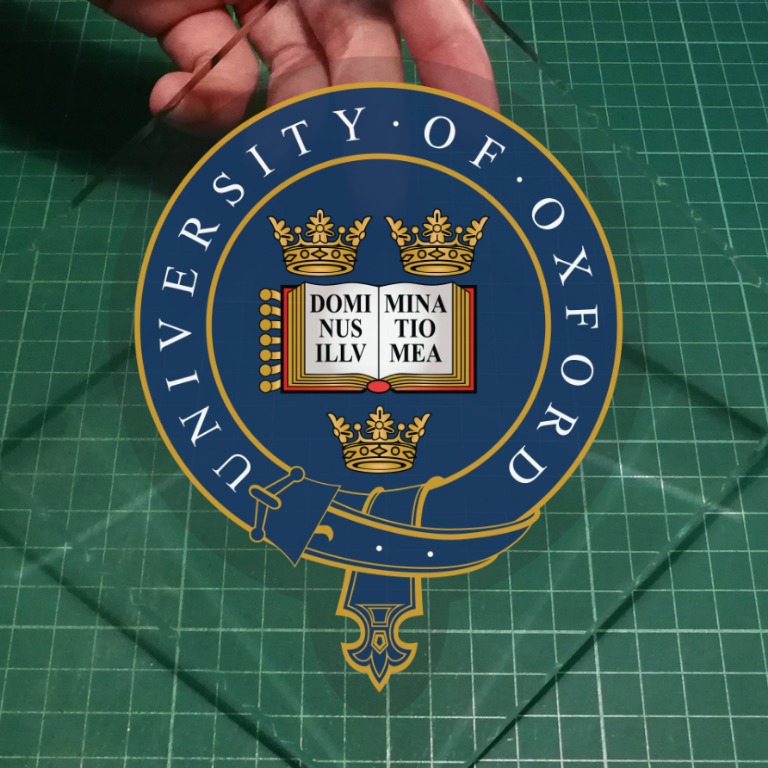 Oxford University . Static Cling Car Decals . 11cm diameter . Free ...