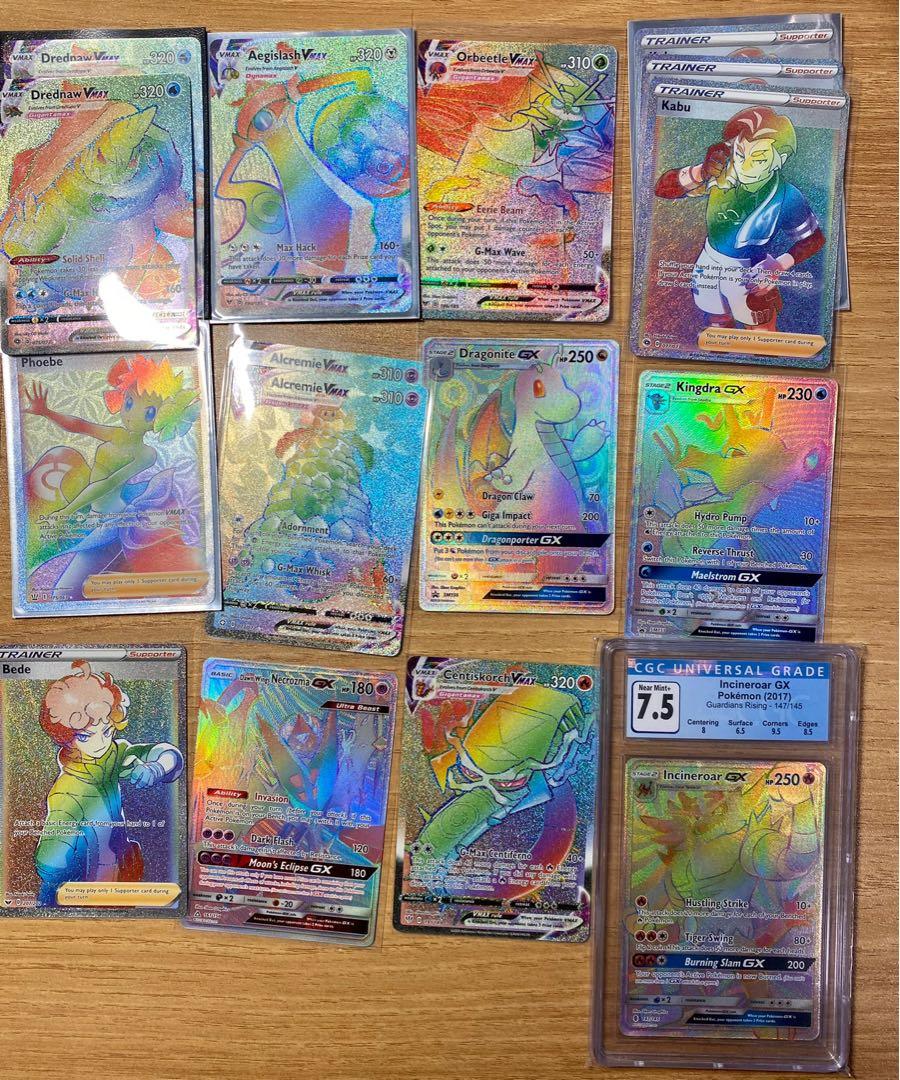 Pokemon tcg rainbow hyper rare full art trainer mewtwo phoebe dragonite ...