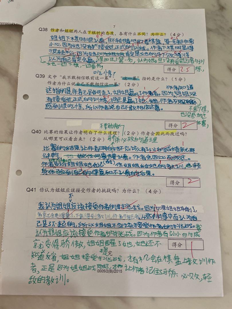 PSLE Chinese Paper 2 (2015-2017), Hobbies & Toys, Books & Magazines ...