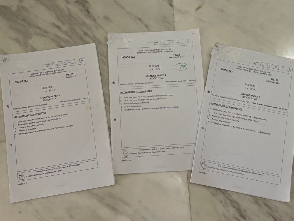 PSLE Chinese Paper 2 (2015-2017), Hobbies & Toys, Books & Magazines ...