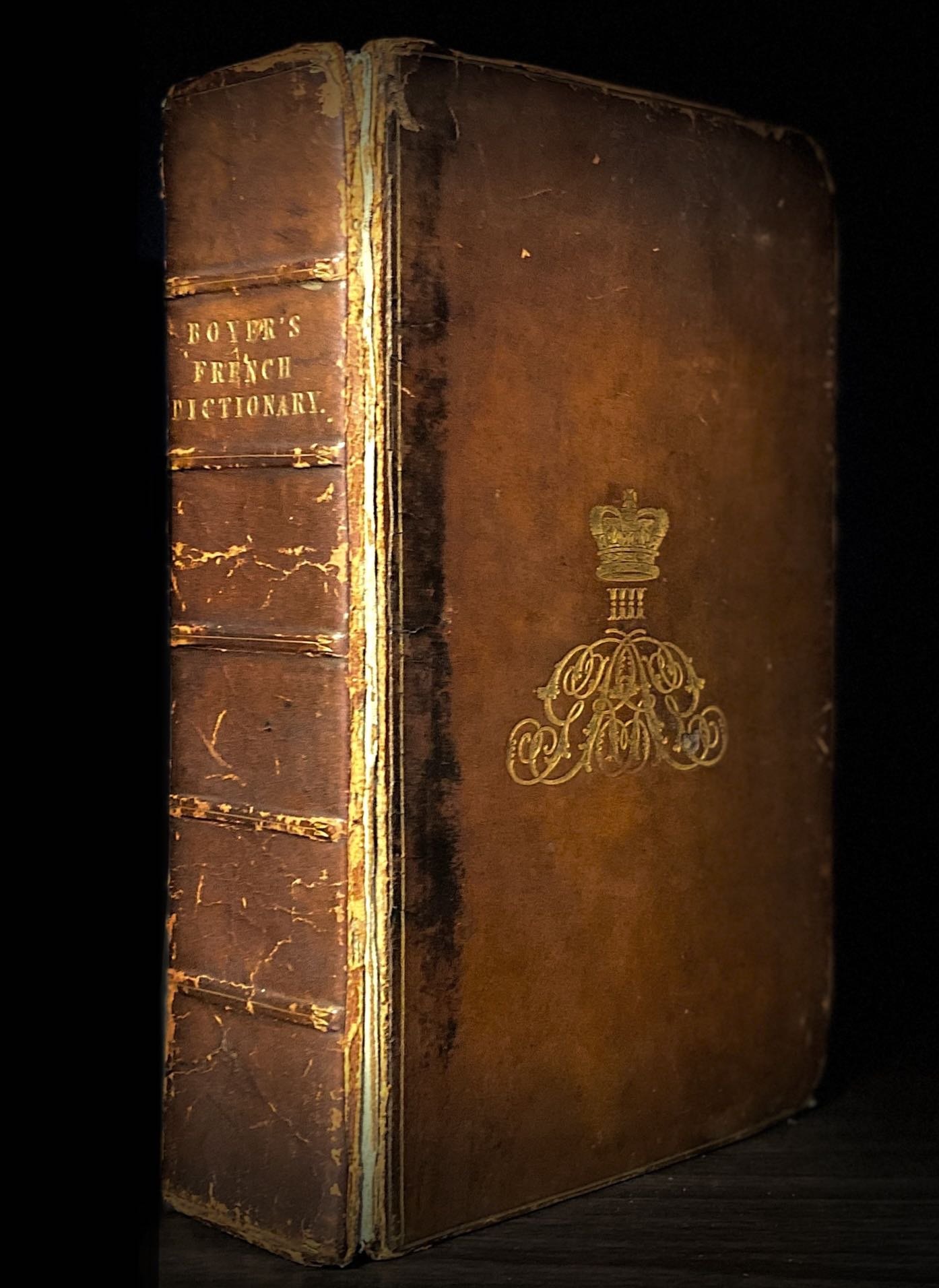 [King George IV Inscribed Personal Copy] Boyer’s Royal Dictionary ...