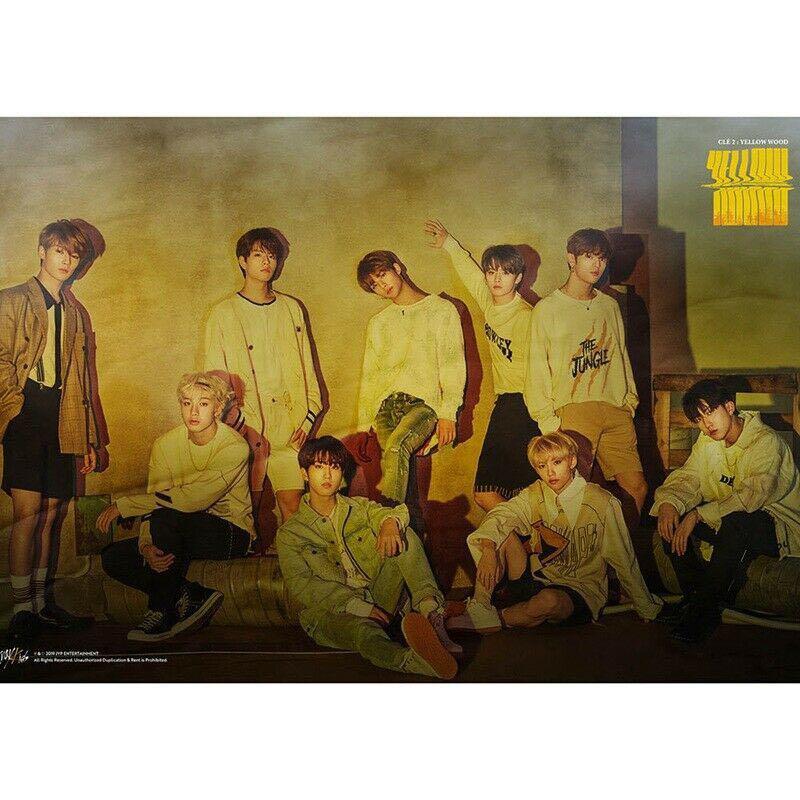 Stray kids skz Yellow Wood Poster (rolled), Hobbies & Toys, Memorabilia ...