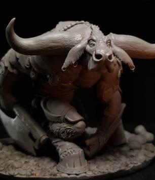 The Minotaur 165mm Figure (Blackcrow Miniatures Busts Bigchild ...