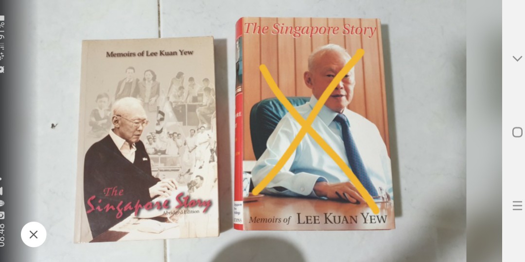 The Singapore Story LKY, Hobbies & Toys, Books & Magazines, Fiction ...
