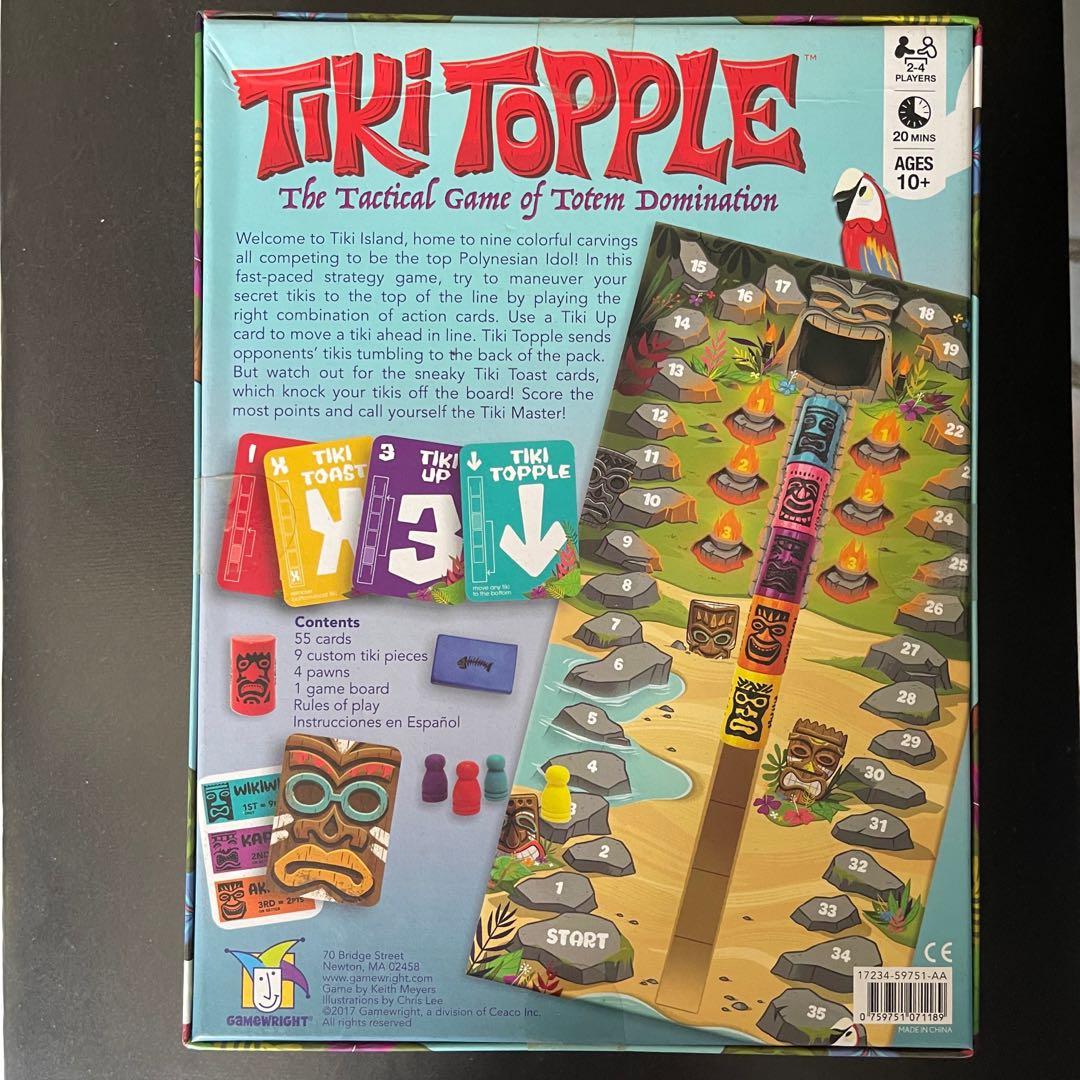 Tiki Topple Board Game - Great for family of 2 - 4!, Hobbies & Toys, Toys & Games on Carousell tiki-topple-board-game-great-for-family-of-2-4-hobbies-toys-toys-games-on-carousell