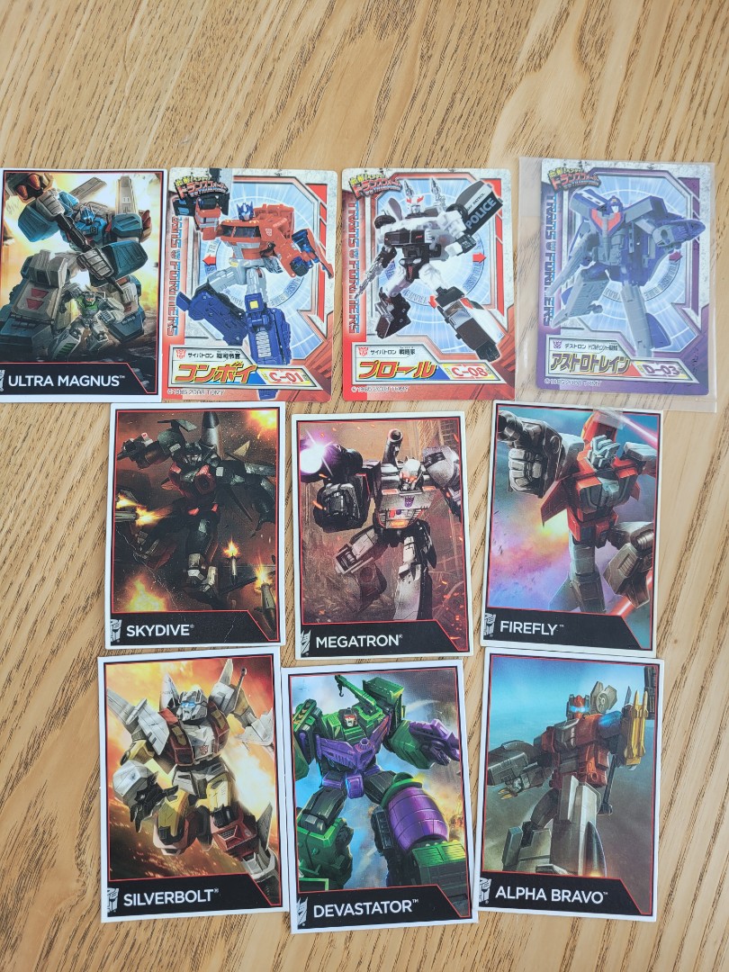 Transformers collectible cards, Hobbies & Toys, Toys & Games on Carousell