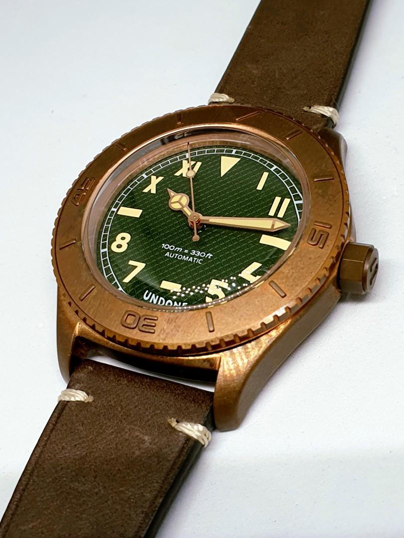 Undone Basecamp Bronze California Green dial, Luxury, Watches on Carousell