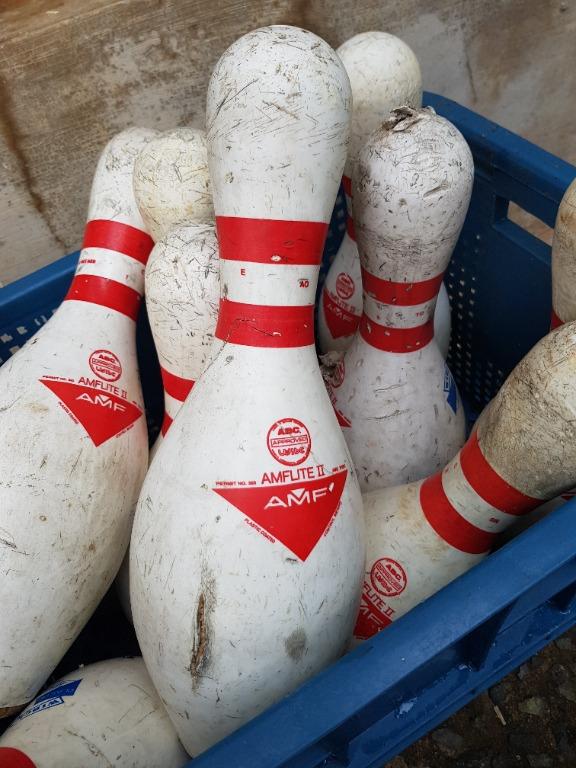 [Set of 10] Used AMF AMFlite II & Diamond Duramid Tenpin Bowling Pins ...