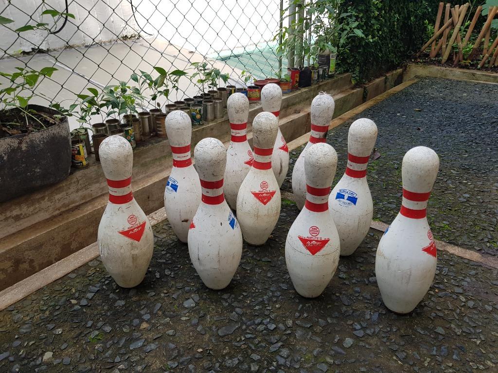 [Set of 10] Used AMF AMFlite II & Diamond Duramid Tenpin Bowling Pins ...