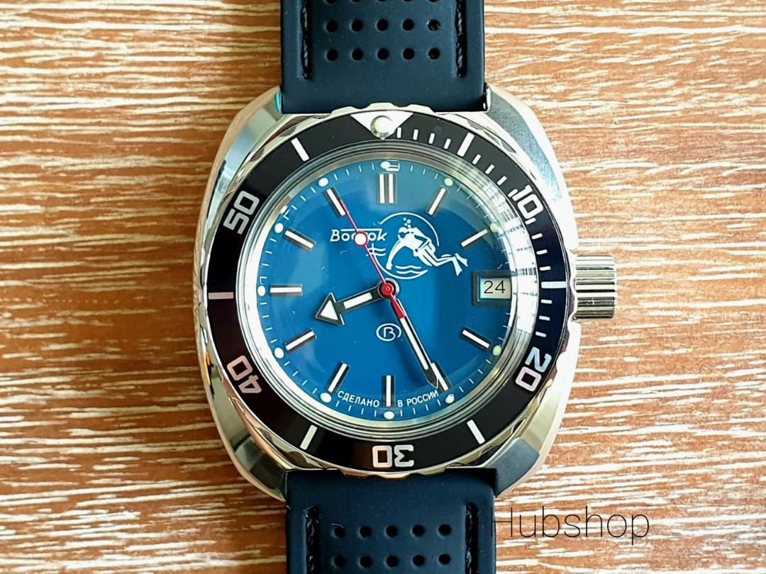 Vostok Amphibia Automatic Diver Blue Scuba Dude 200 M water resistance ...
