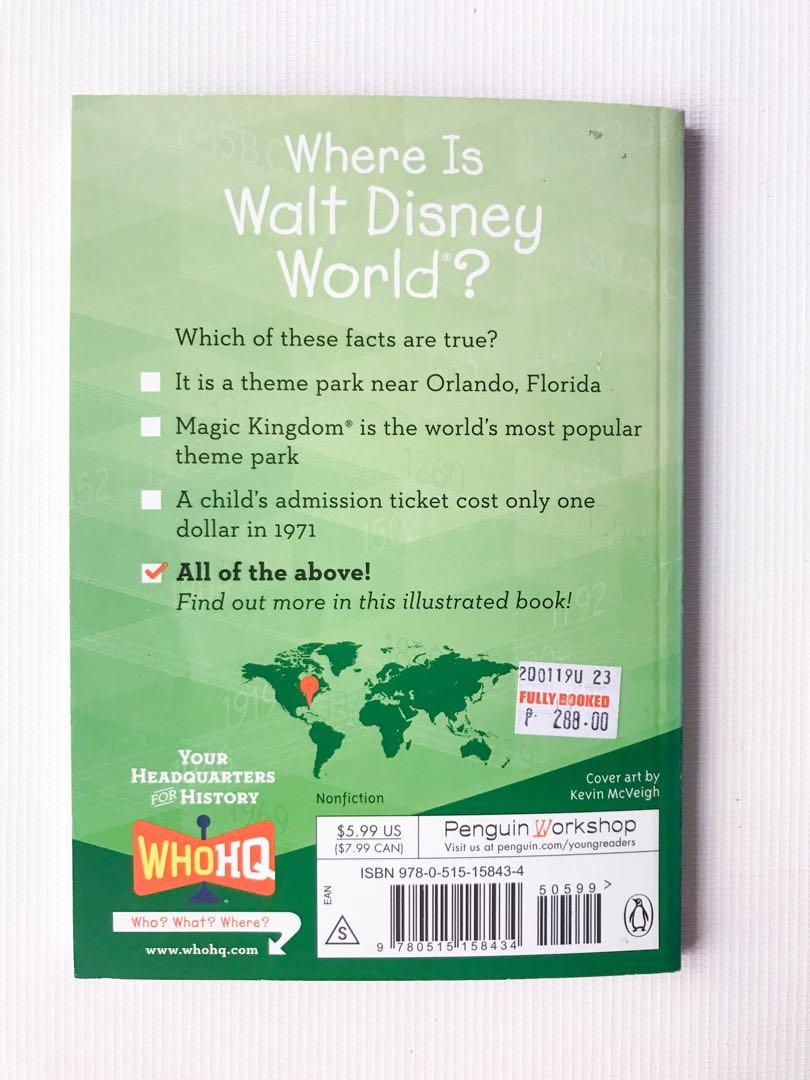 Where Is Walt Disney World? by Joan Holub, Hobbies & Toys, Books ...